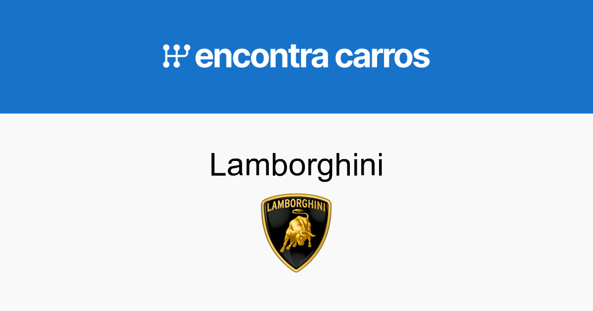 Carros Lamborghini — Todos os Modelos e Preços | Encontra Carros