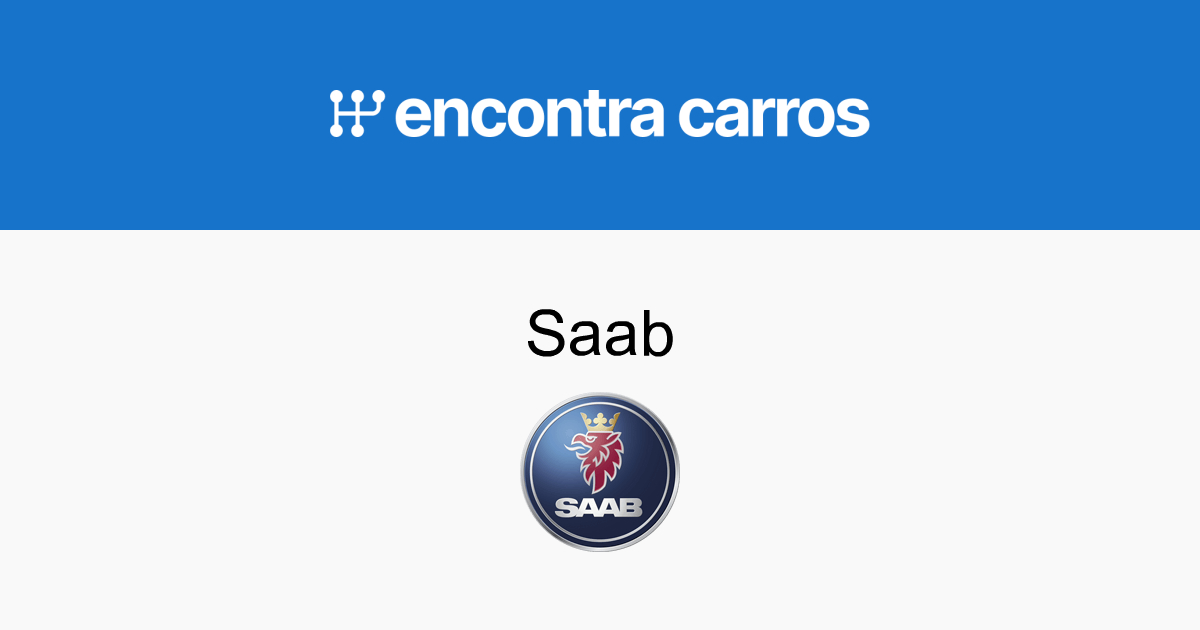 Carros Saab — Todos os Modelos e Preços | Encontra Carros