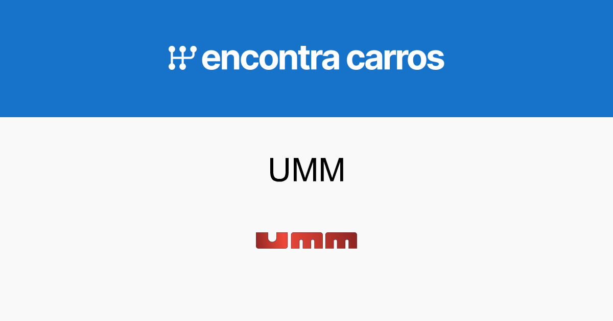 Carros UMM — Todos os Modelos e Preços | Encontra Carros
