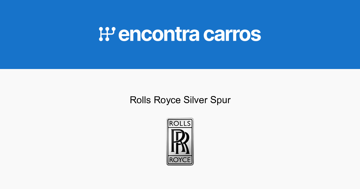 Preço de Rolls Royce Silver Spur Usados em Portugal | Análise de ...